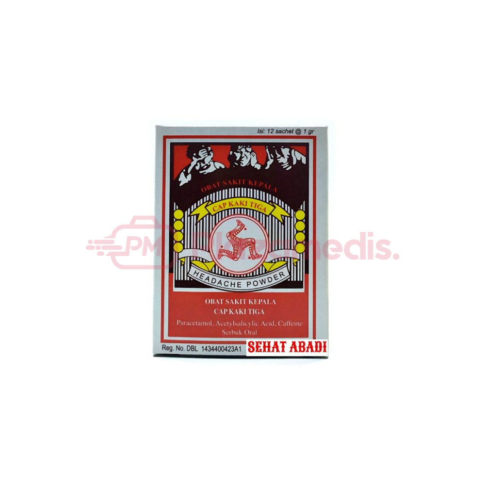 Cap Kaki Tiga Obat Sakit Kepala - Plaza Medis