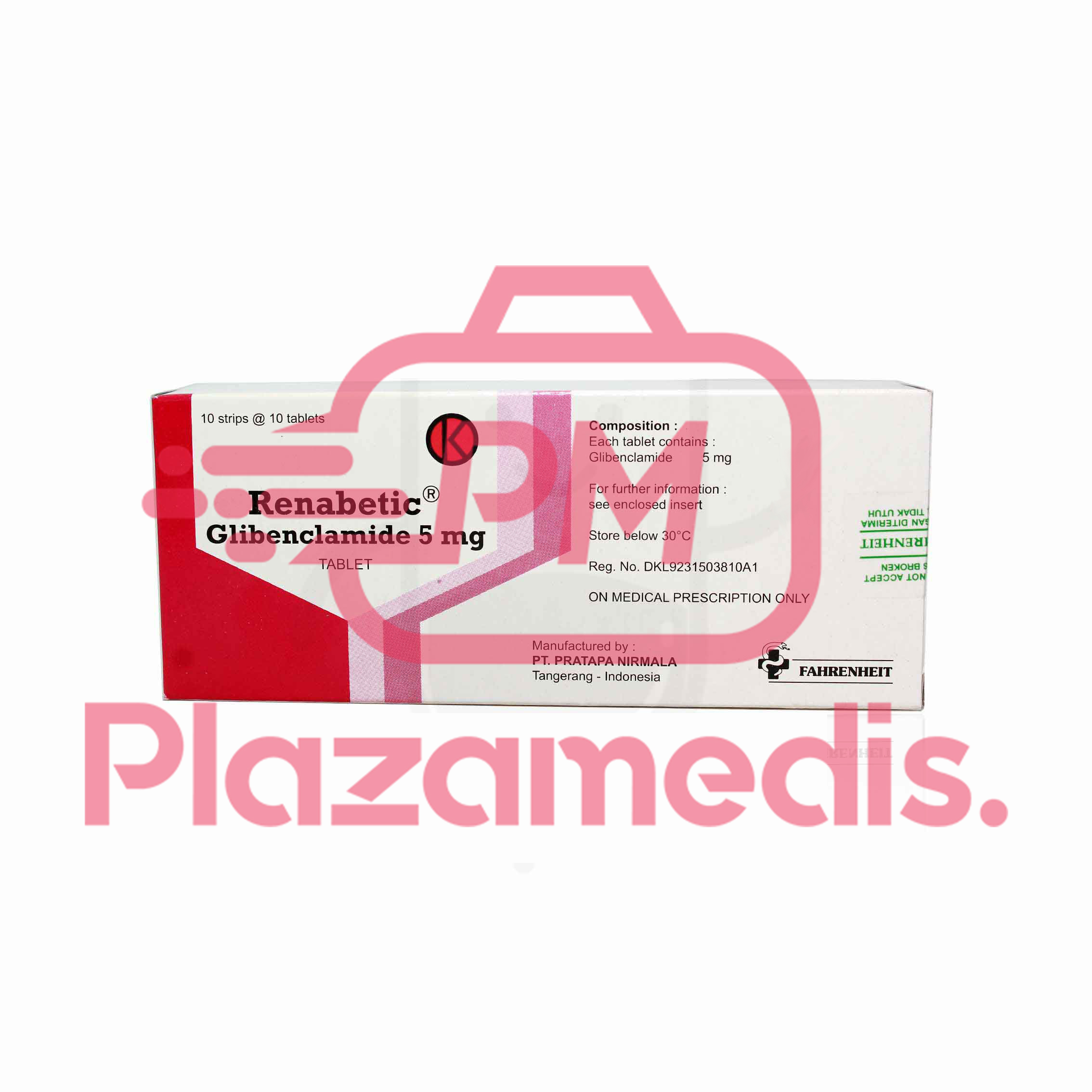 Renabetic 5 mg Tablet PT. Cipta Viriya Guna Tangerang - Plaza Medis